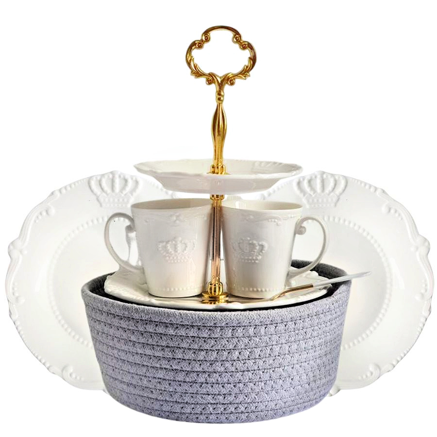 GIFT SET - WHITE CROWN CERAMIC