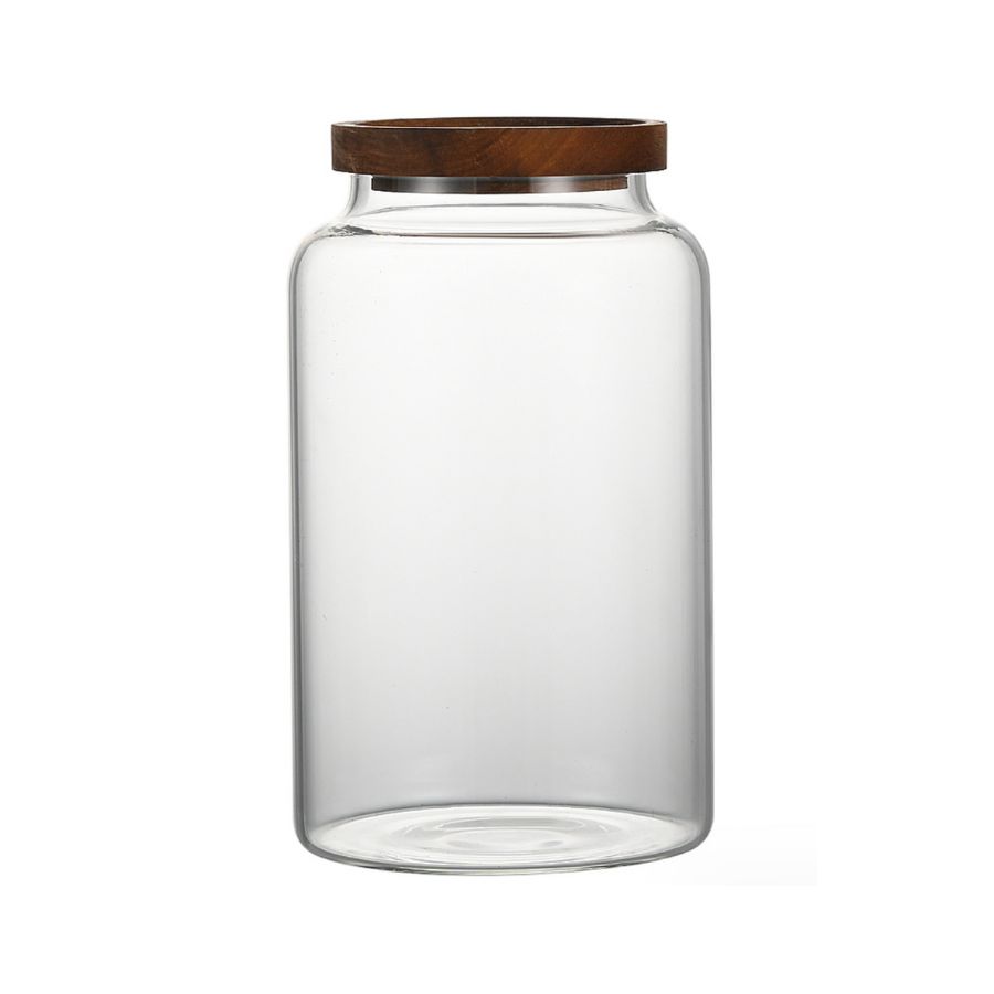 2900ml CLEAR GLASS CANISTER WITH LID