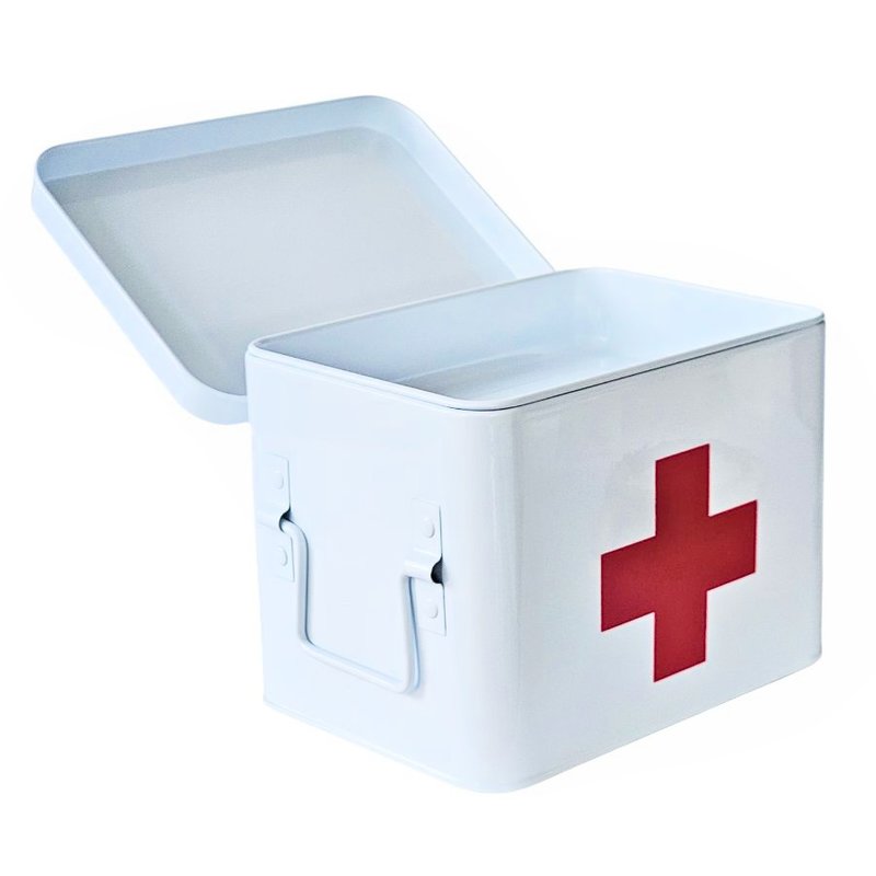 RED CROSS FIRST AID ENAMEL BOX