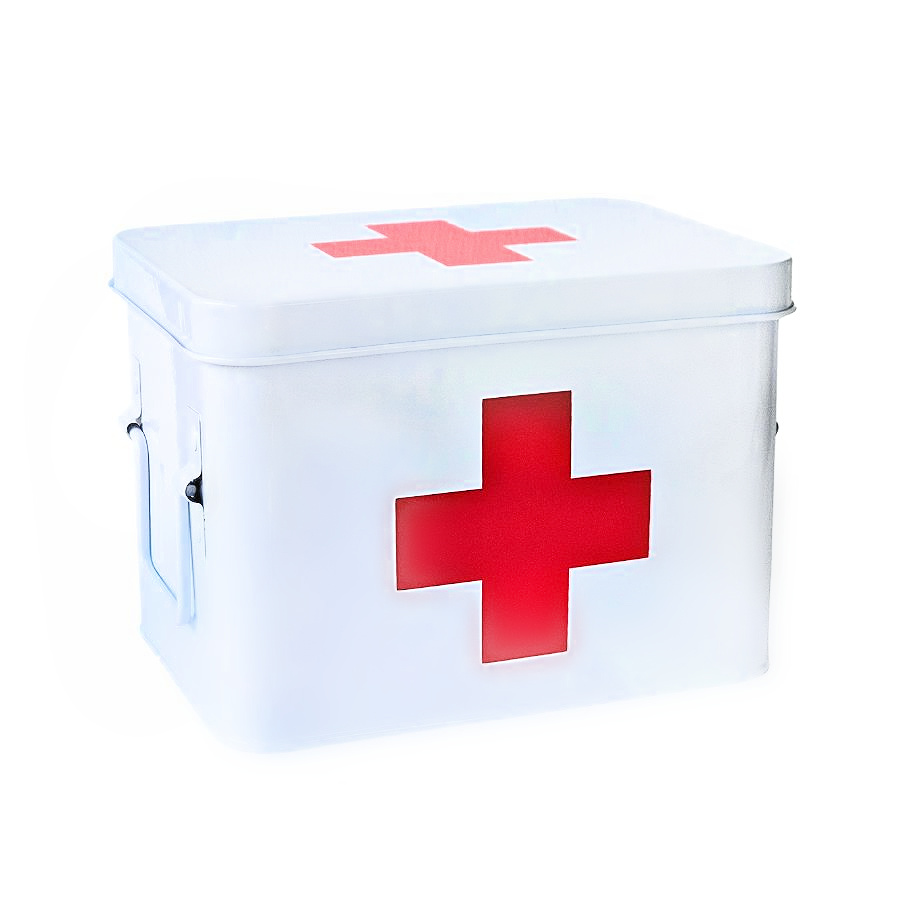 RED CROSS FIRST AID ENAMEL BOX - EXTRA LARGE