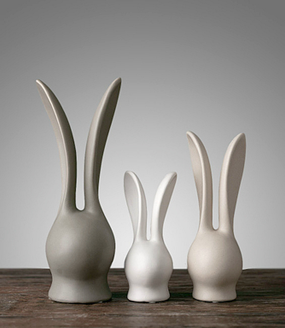 SET OF 3 RABBIT TRIO