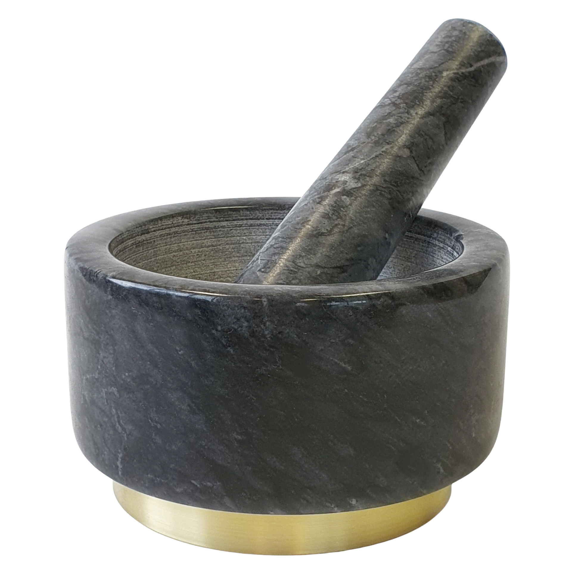 NORDIC DARK GREY MORTAR AND PESTLE [MARBLE]