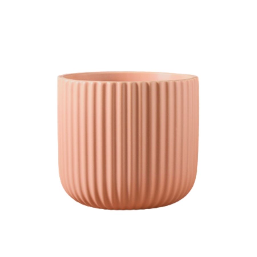 TERRACOTTA PINK CERAMIC PLANTER - LARGE | TRUFFULA FOREST